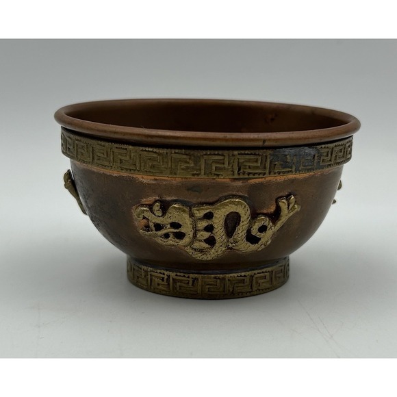 Accents | Dragon Copper Offering Bowl For Altar Use Rituals Incense 325 ...